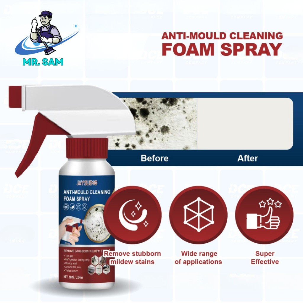 JAYSUNG ANTI-MOLD REMOVER WALL TOILET WASHER FLOOR CLEANING FOAM SPRAY ...