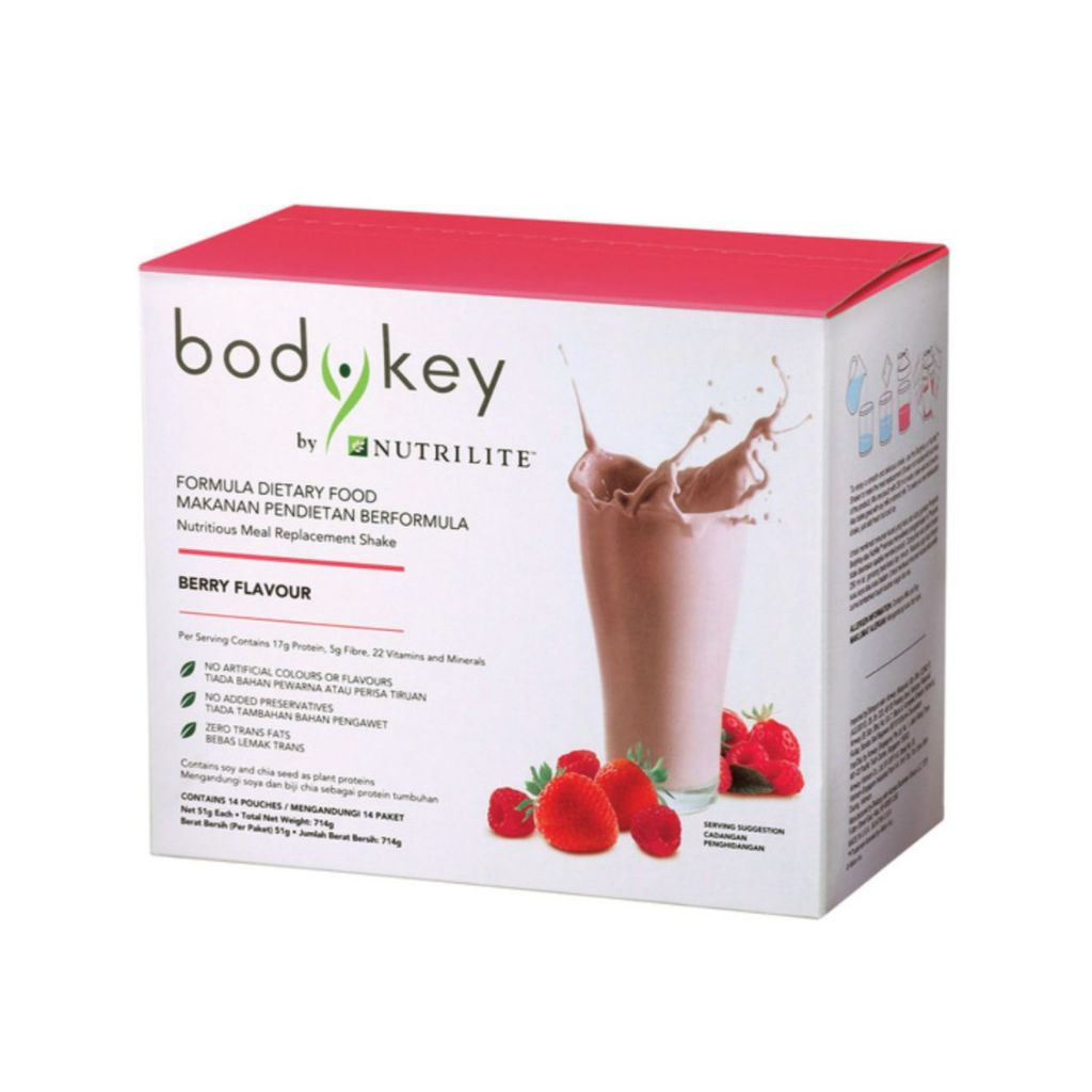 BodyKey by Nutrilite Meal Replacement Shake (4 Flavour option) | Shopee ...