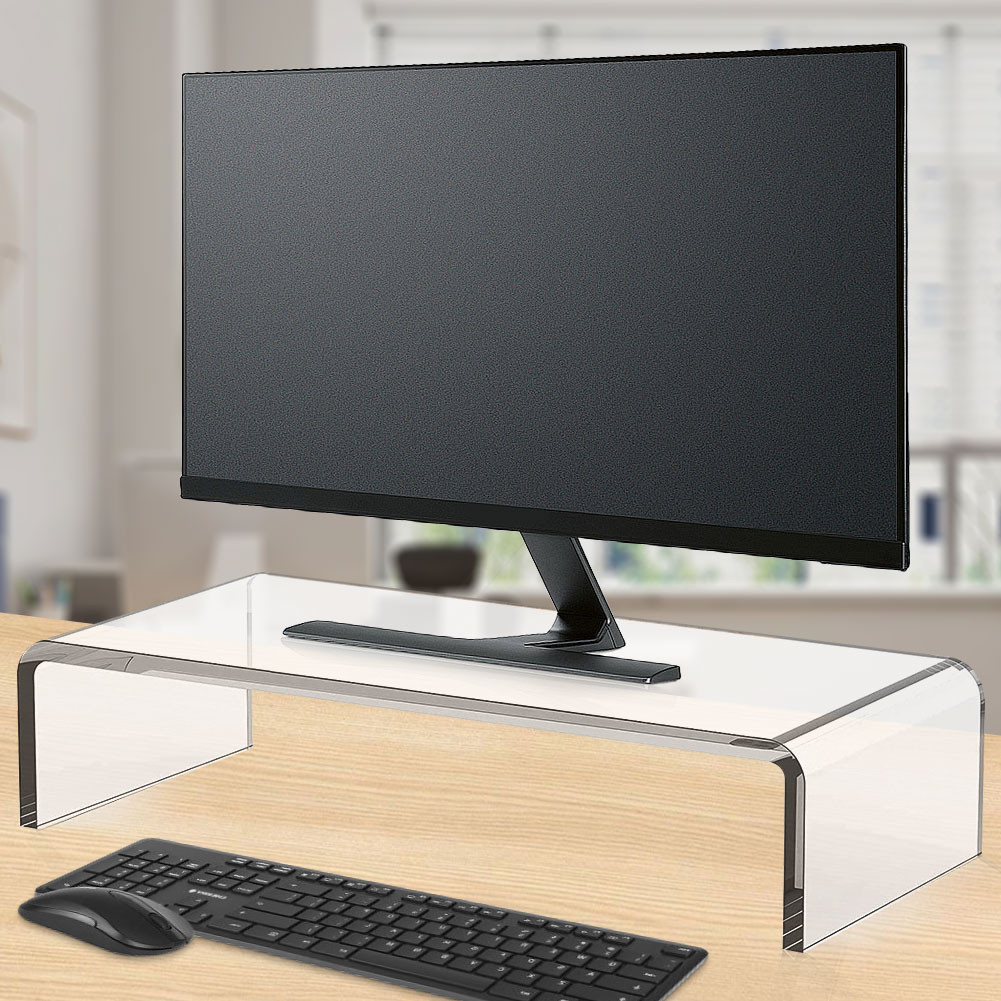 Acrylic Monitor Stand Clear Monitor Riser Desk Laptop Stand Riser ...