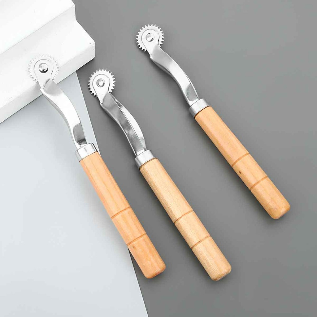 Impression stick, marking roller to create holes in leather fabric to ...