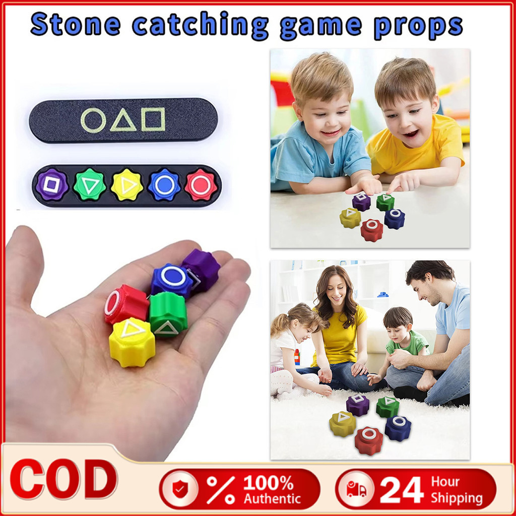 5 Colors Gonggi Squid Game Korean Traditional Batu Seremban Korea 鱿鱼游戏 ...