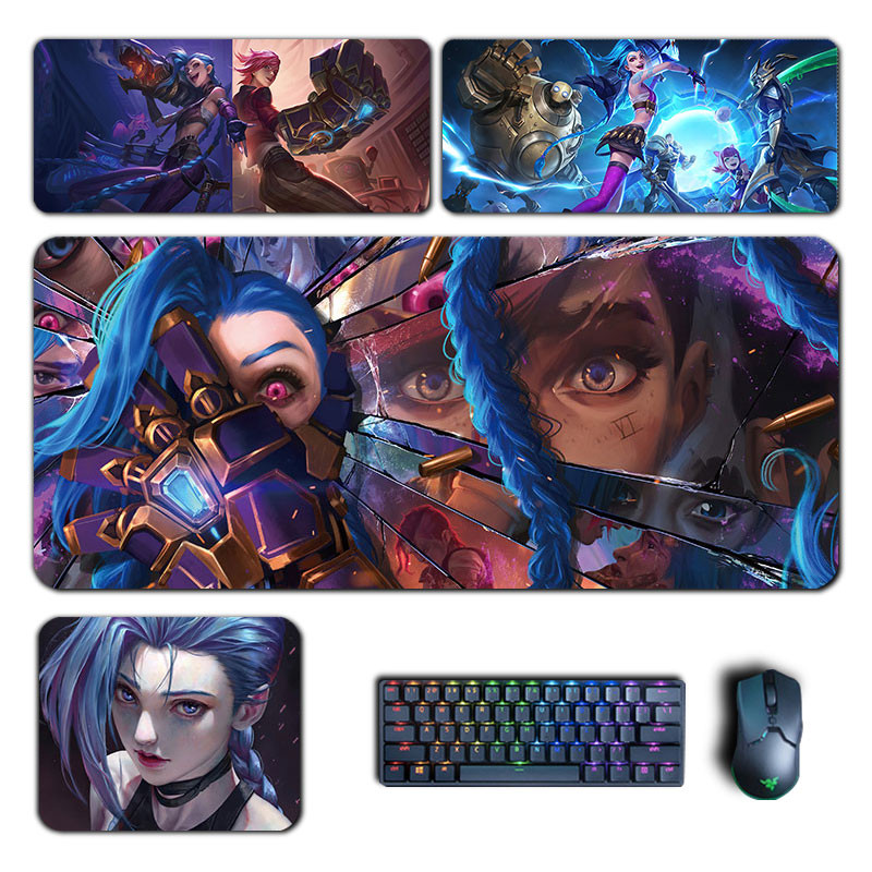 Lol JINX Mousepad Arcane League of Legends Large XXL Mouse Pad Computer ...