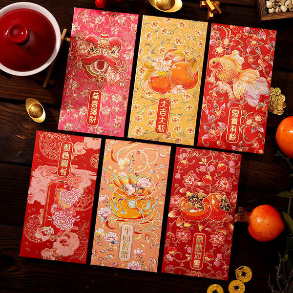 sampul raya 100pcs sampul raya bank 2025 Beg sampul merah baru untuk ...