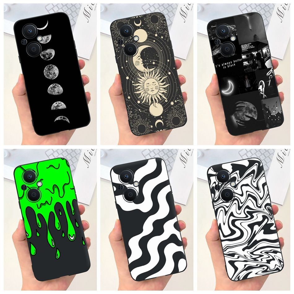 OPPO Reno7 Z 5G / Reno8 Z 5G Fashion Moon Milk Ripple Pattern Phone ...