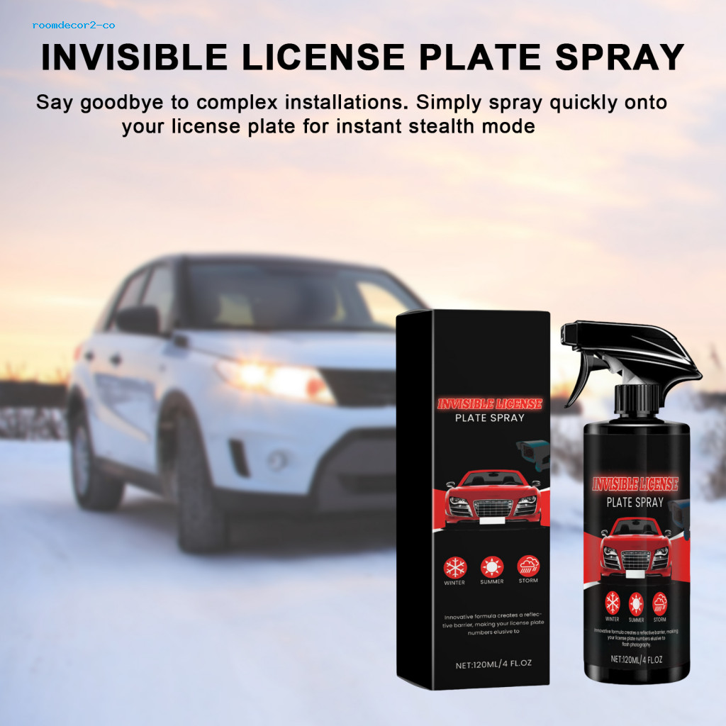 Anti-speed Camera Shield License Plate Number Invisible Spray 120ml ...