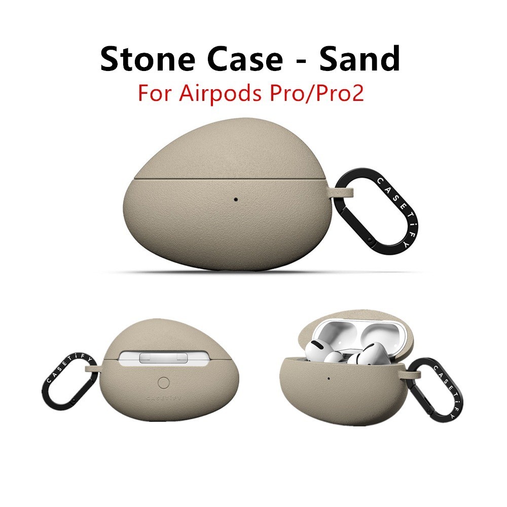 CaseTifg Essentials Stone Case Sand Matte Earphone Shell For Airpods ...
