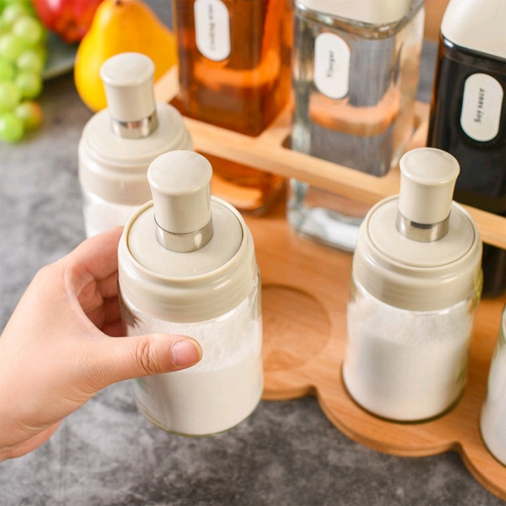 Celina Living Aesthetic Spice Jar Seasoning Glass Bottle Condiments ...