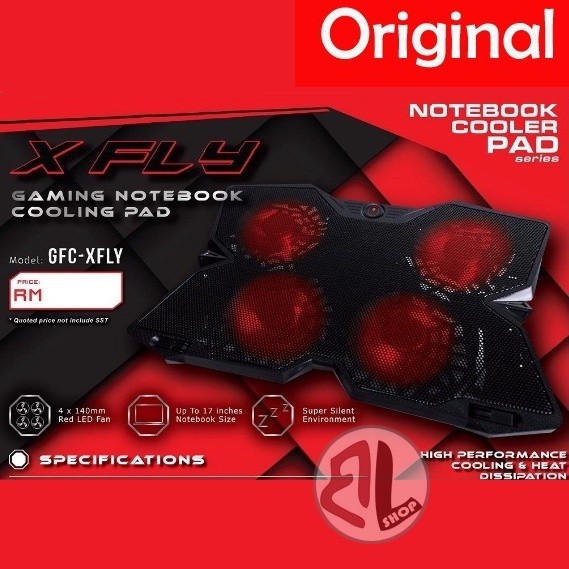 Official Avf Gaming Freak X-FLY Notebook Cooler Pad Compatibility : Up ...