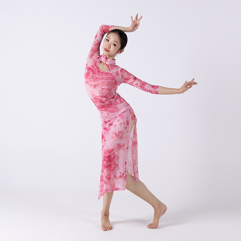 Cheongsam Dance Costume Suit 2024 Chinese Style Floral Improved ...