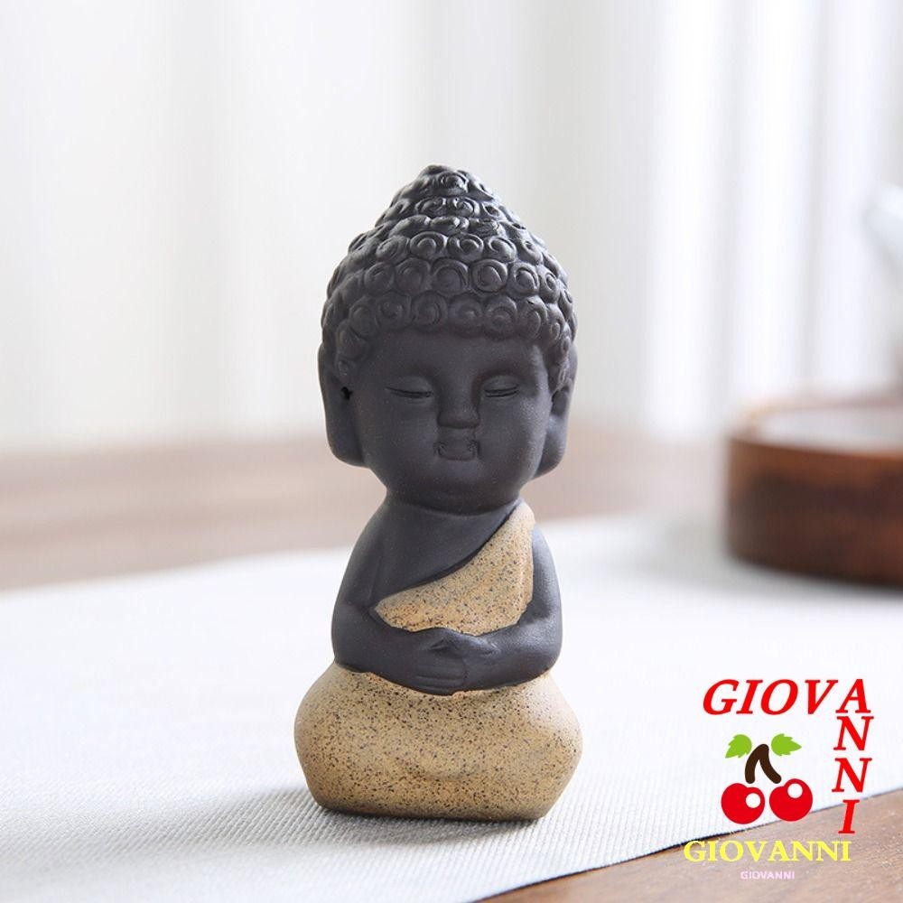 GIOVANNI Little Buddha Statue, Vivid Ceramic Ceramic Buddha Statue ...