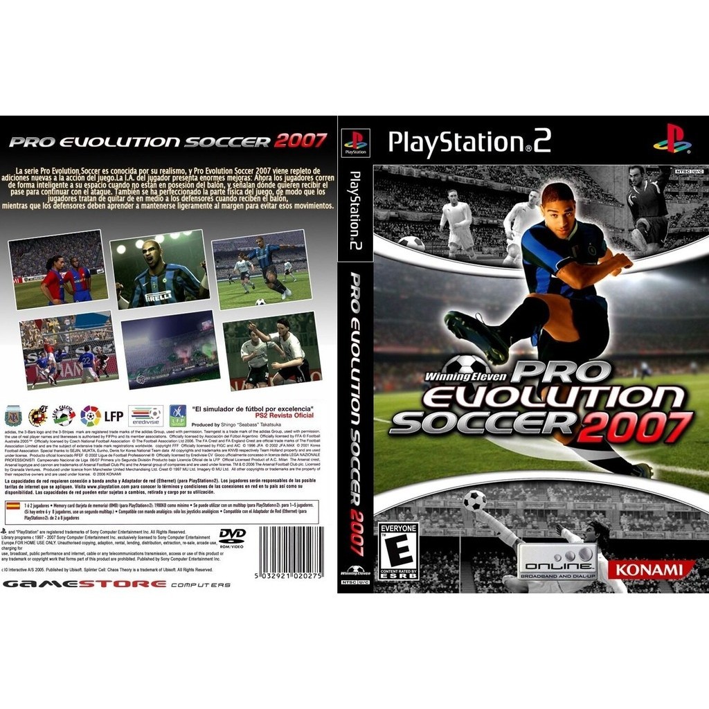 （PS2 Games CD DVD）PS2 Winning Eleven - Pro Evolution Soccer 2007 (DVD ...