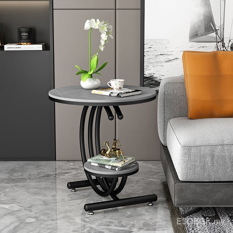 Light Luxury Side Table Slate Corner Table Modern Living Room Sofa Side Table Side Cabinet ...