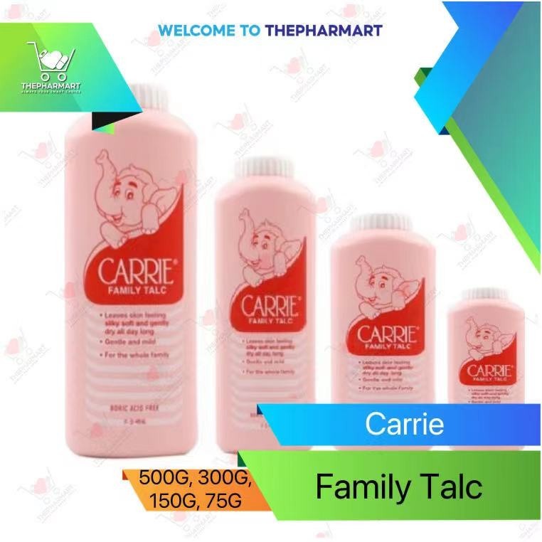 Carrie Family Talc Boric Acid Free | Shopee Malaysia
