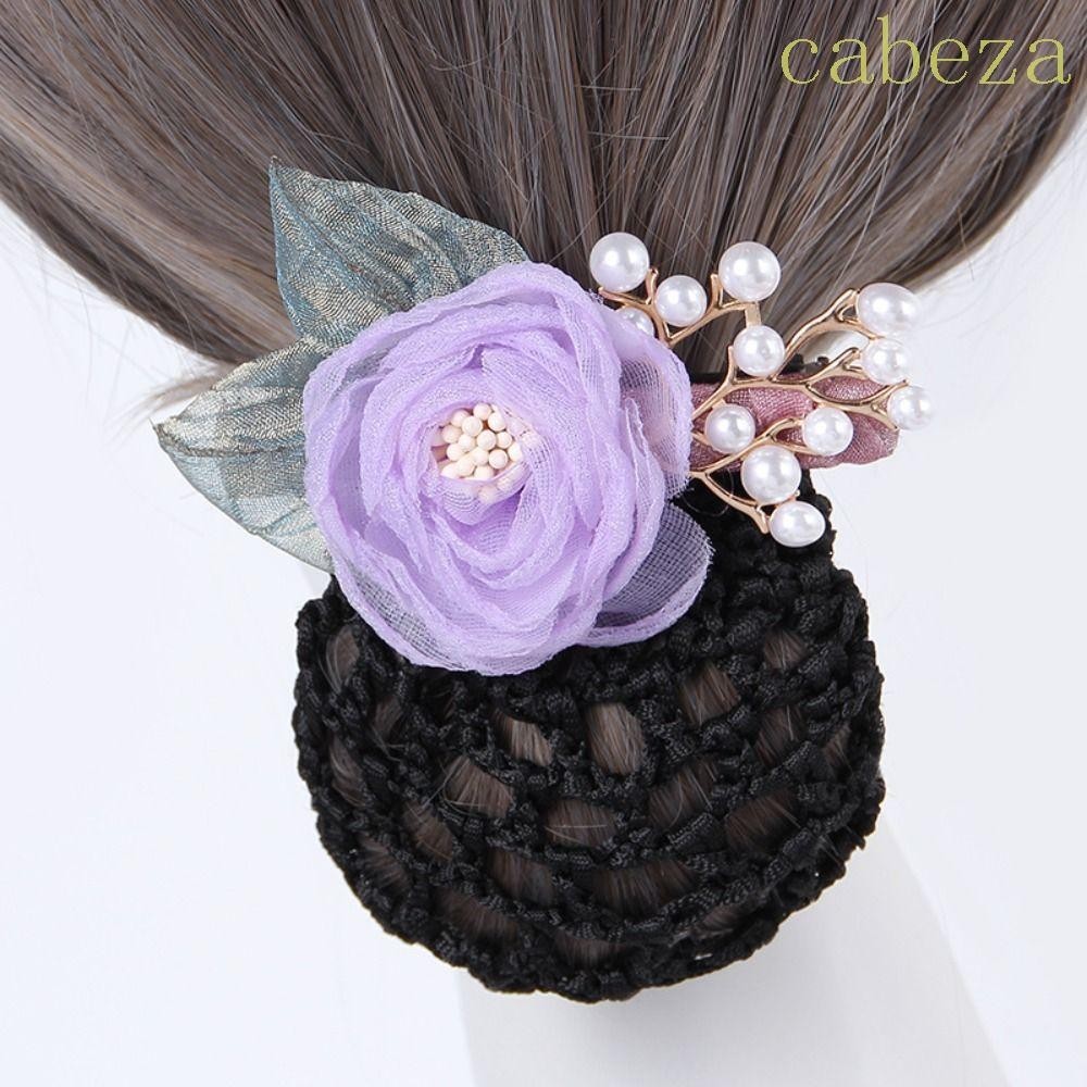 CABEZA Pearls Crochet Bun Net, Ponytail Clip | Shopee Malaysia