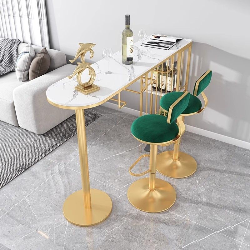 【S＆G】Marble Bar Table and Chair Simple Living Room Home Light Luxury ...