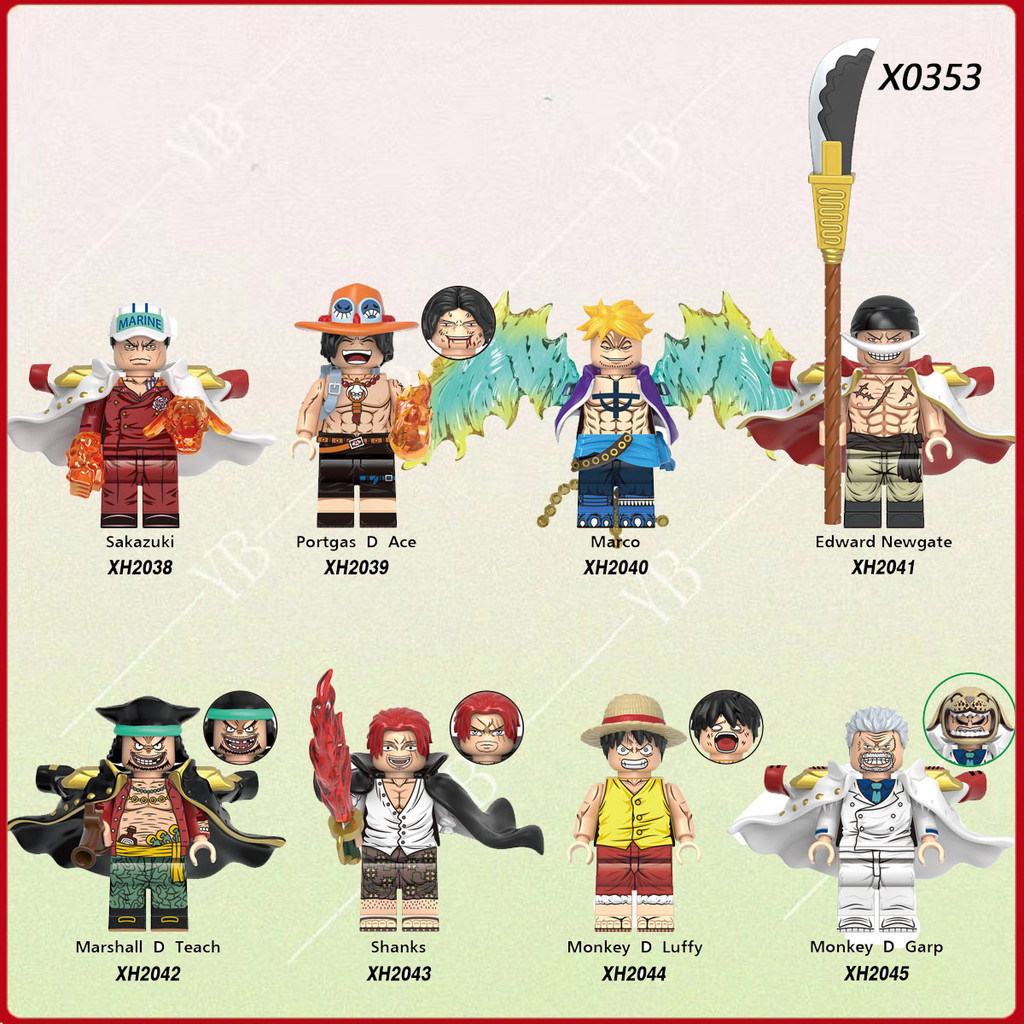 Anime toys Luffy Zoro minifigure model assembly building blocks toys ...