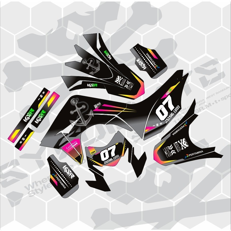 Decal/Sticker CRF 150L/KLX BF/D'Tracker/ WR155/klx Gordon/full body etc ...