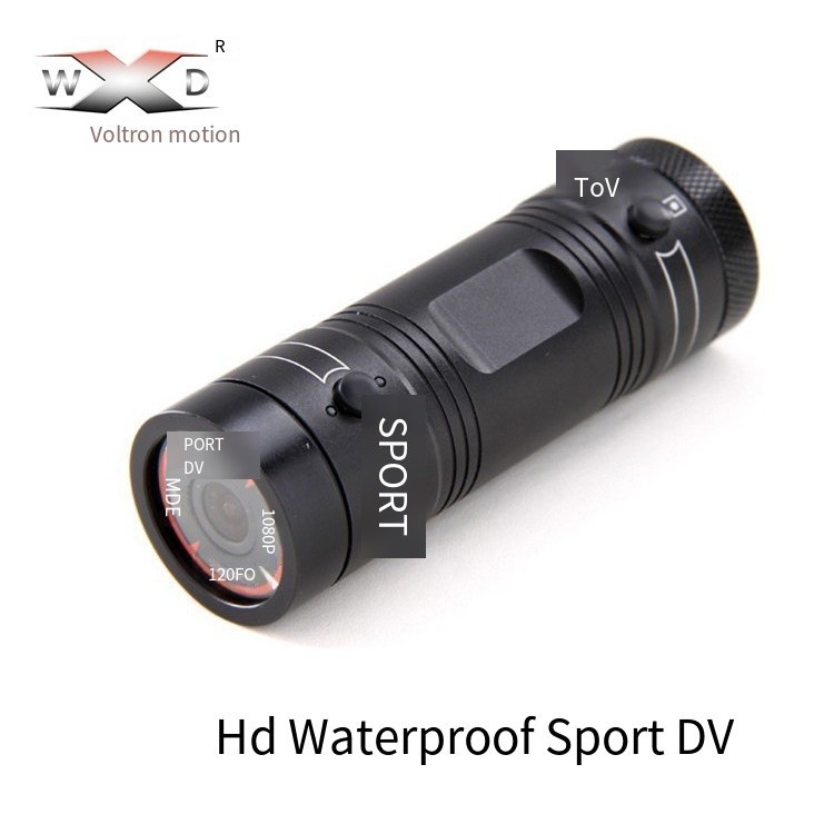 F9 Waterproof Action Camera 1080 Flashlight Camera Cycling Bicycle ...
