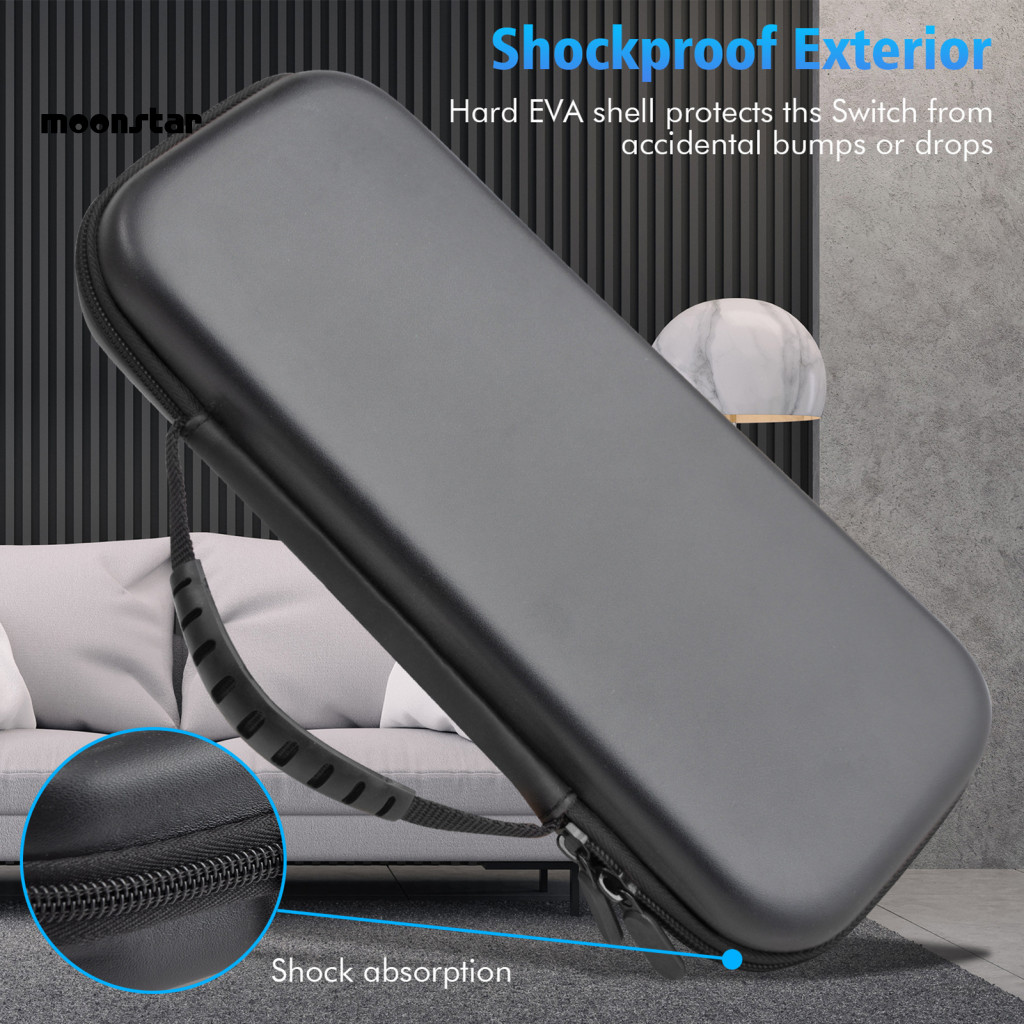 MOO Lightweight Travel Case Shock-proof Carrying Case Portable Game ...