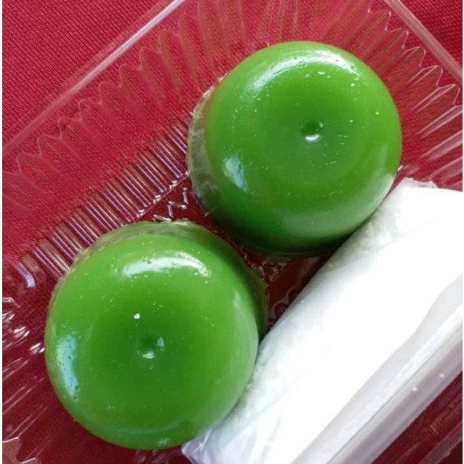 Klang Food Centre Kuih Kosoi Pandan 巴生小食馆香兰杯仔糕 2 pieces 片 / pack 包 ...