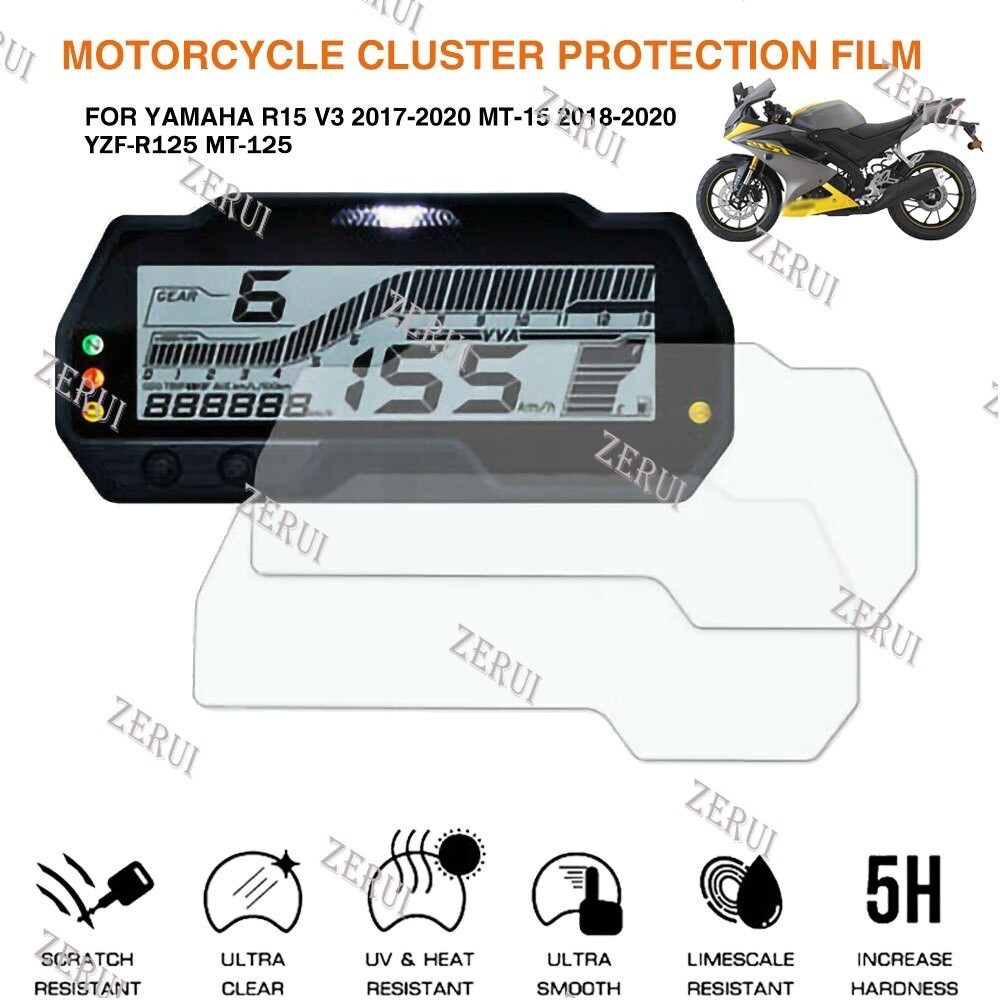 ZR For Motorcycle Gauge Protector panel film Screen Instrument ...