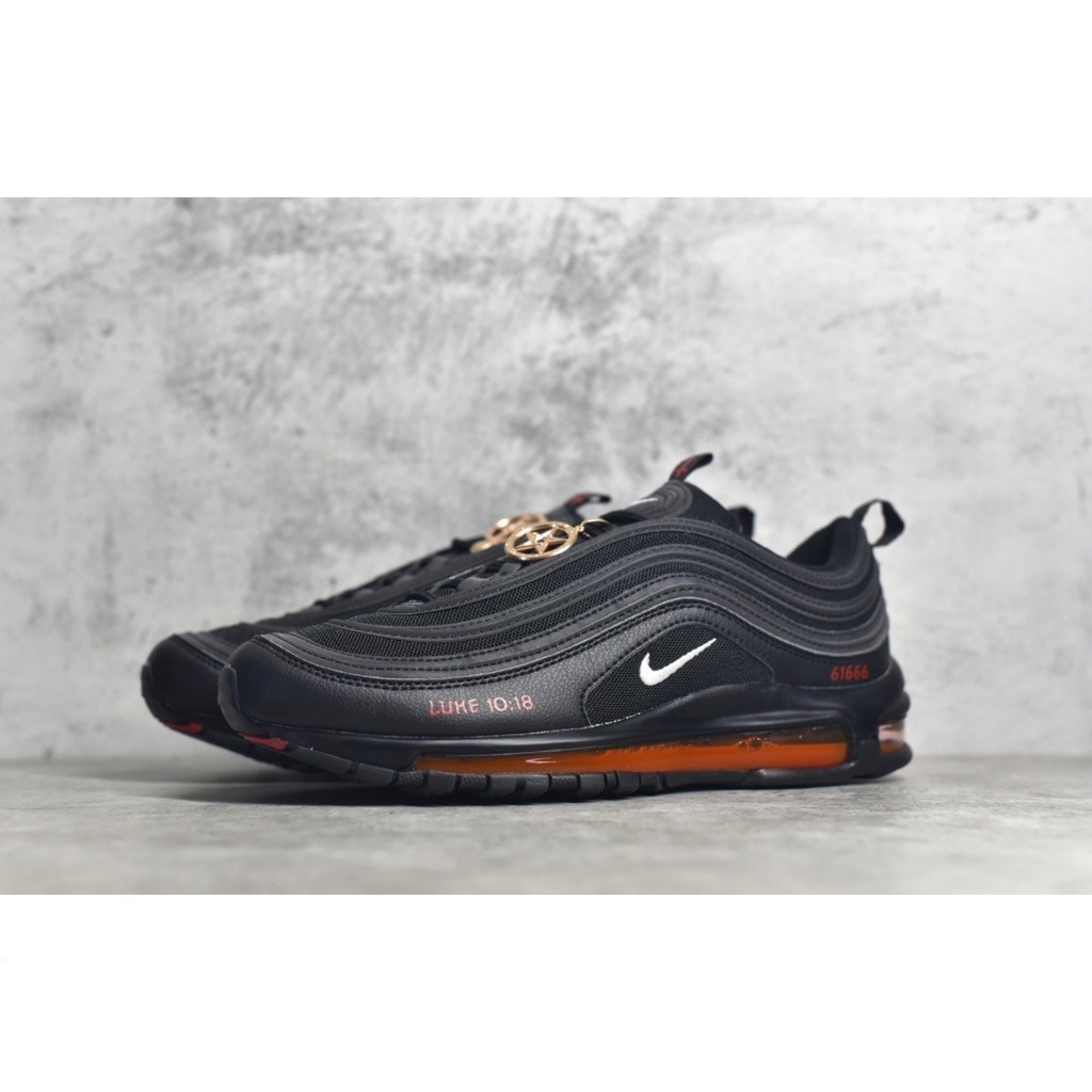 High quality shoes MSCHF X Lil Nas X Nike Air Max 97 Joint Black Red ...