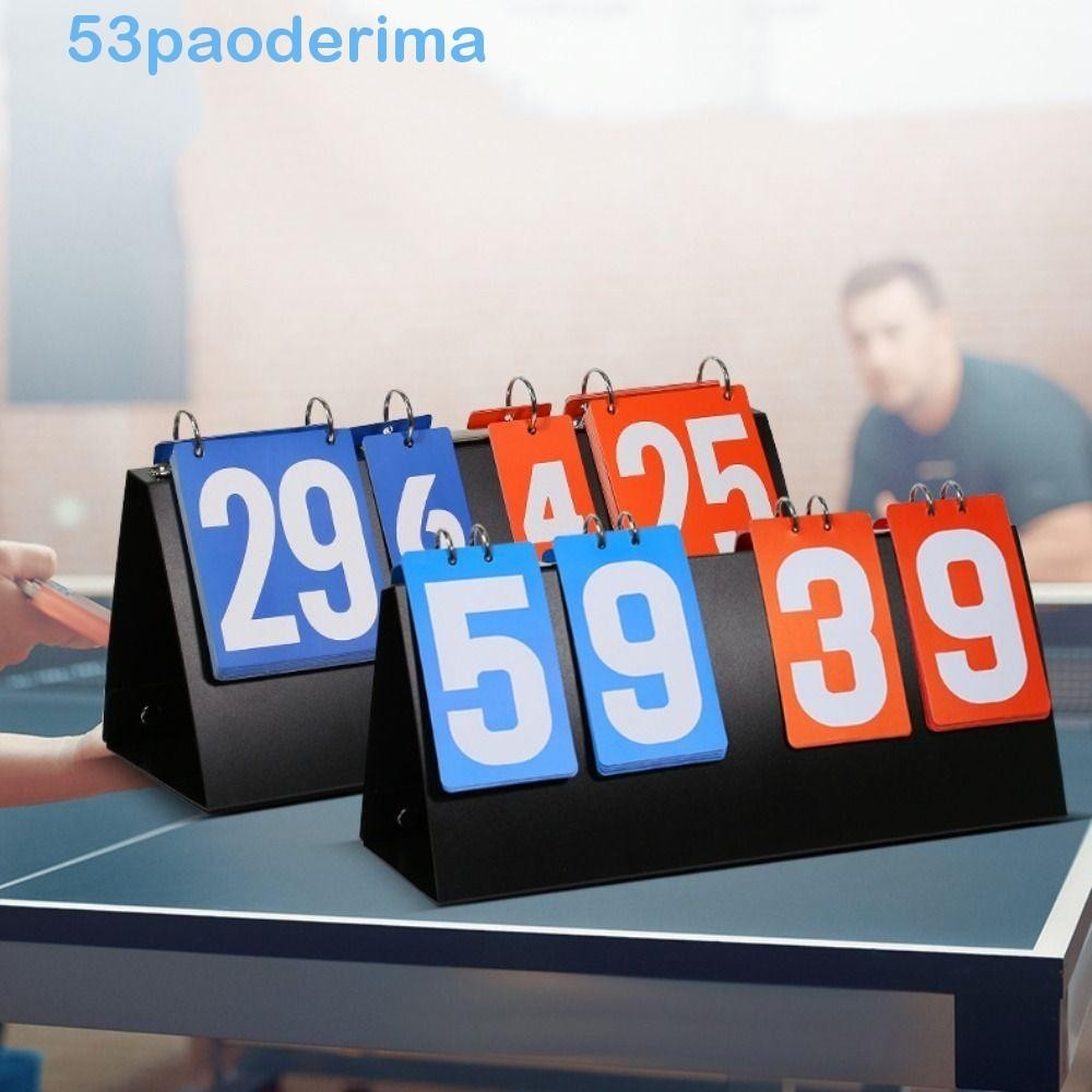 PAODERIMA Table Tennis Flip Cards, Tabletop Counter Manual Basketball ...