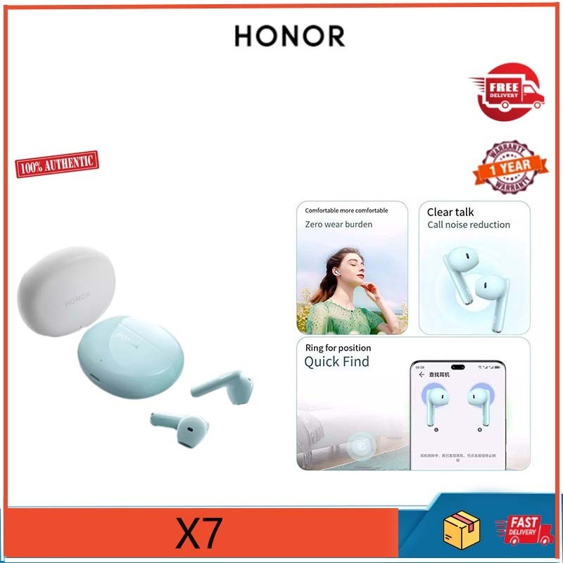 HONOR Earbuds X7 Bluetooth earphones TWS true wireless semi in ear call ...