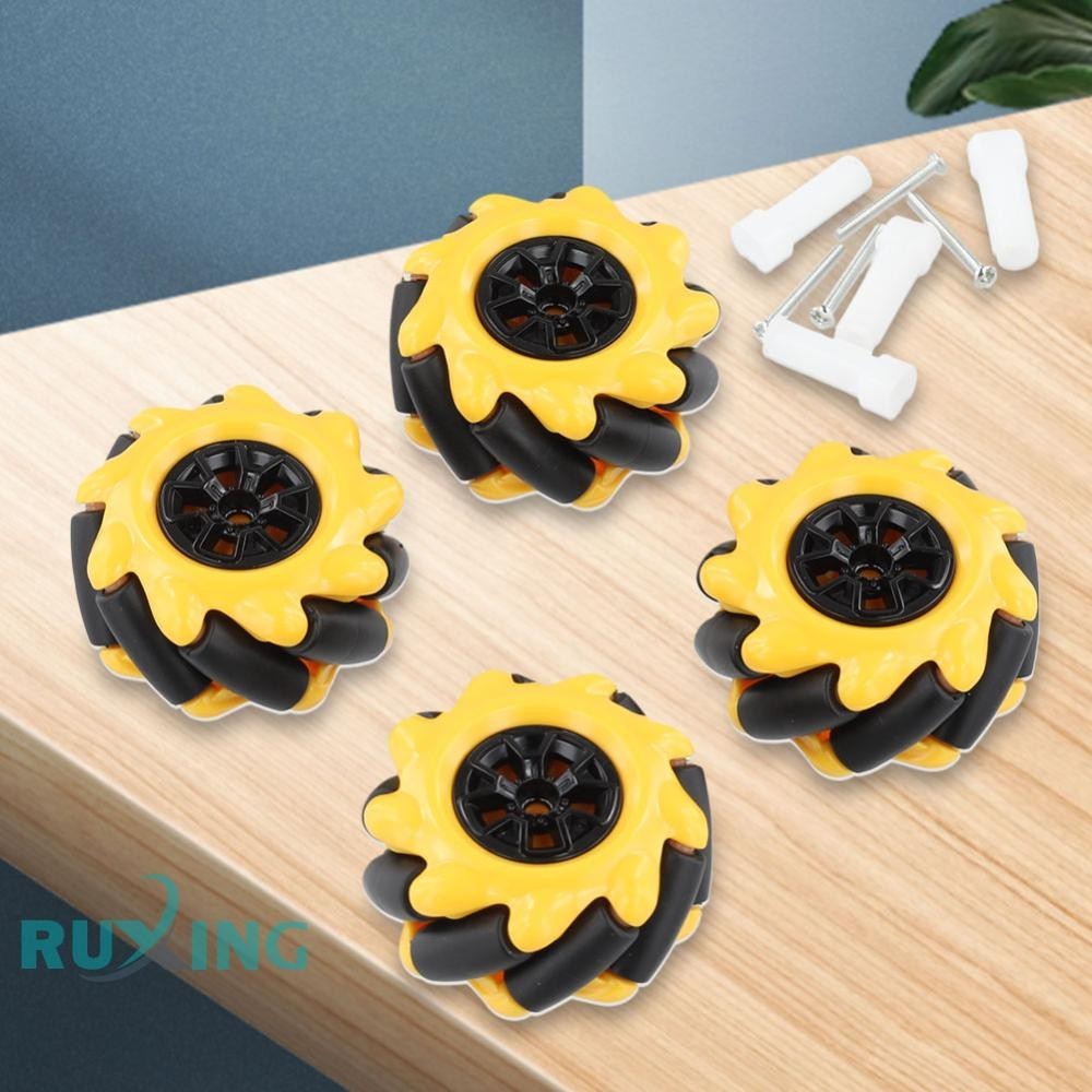 4pcs/lot 48/60/80MM High Hardness Plastic Mecanum Wheel Omni ...