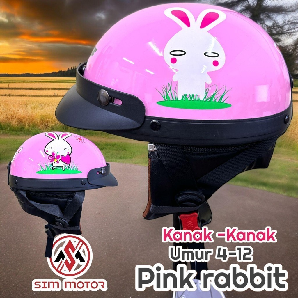 Helmet Budak Motor for Kids Age 4 to 12 tahun topi Motorsikal Untuk ...