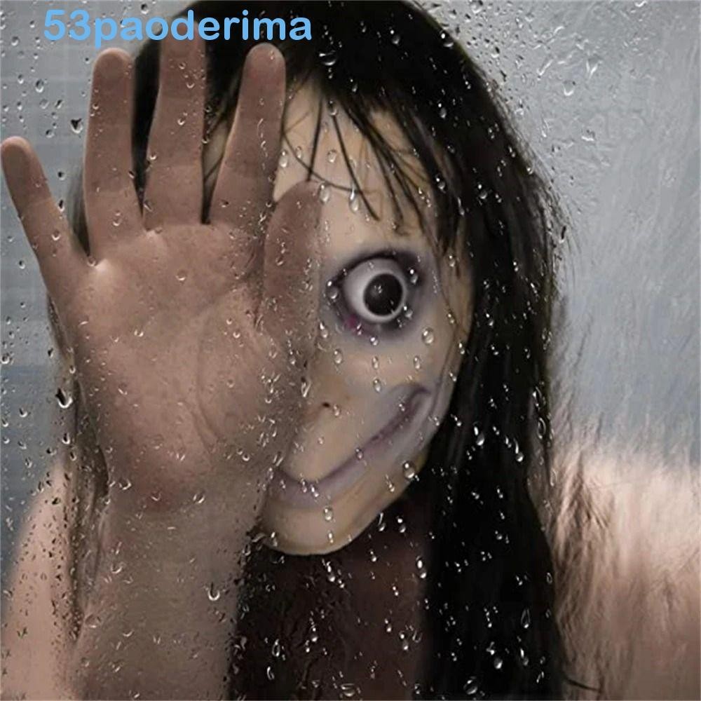PAODERIMA Momo Scary Mask, Spooky Scary Halloween Ghost Mask, Ghost ...