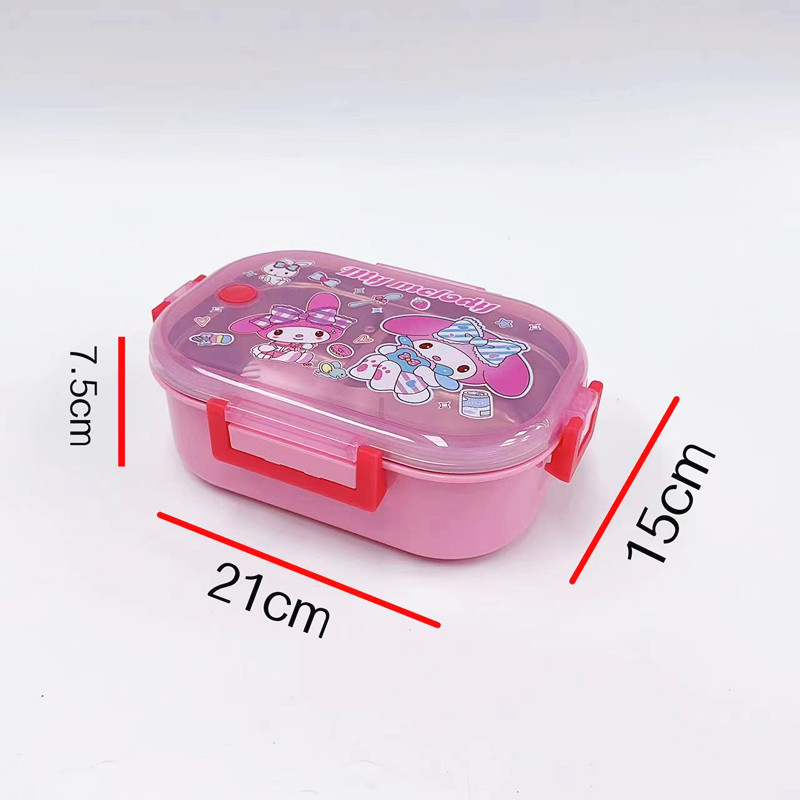 【Free Spoon】Cute 1000ml Kuromi Cinnamoroll 304 Stainless Steel Lunch ...