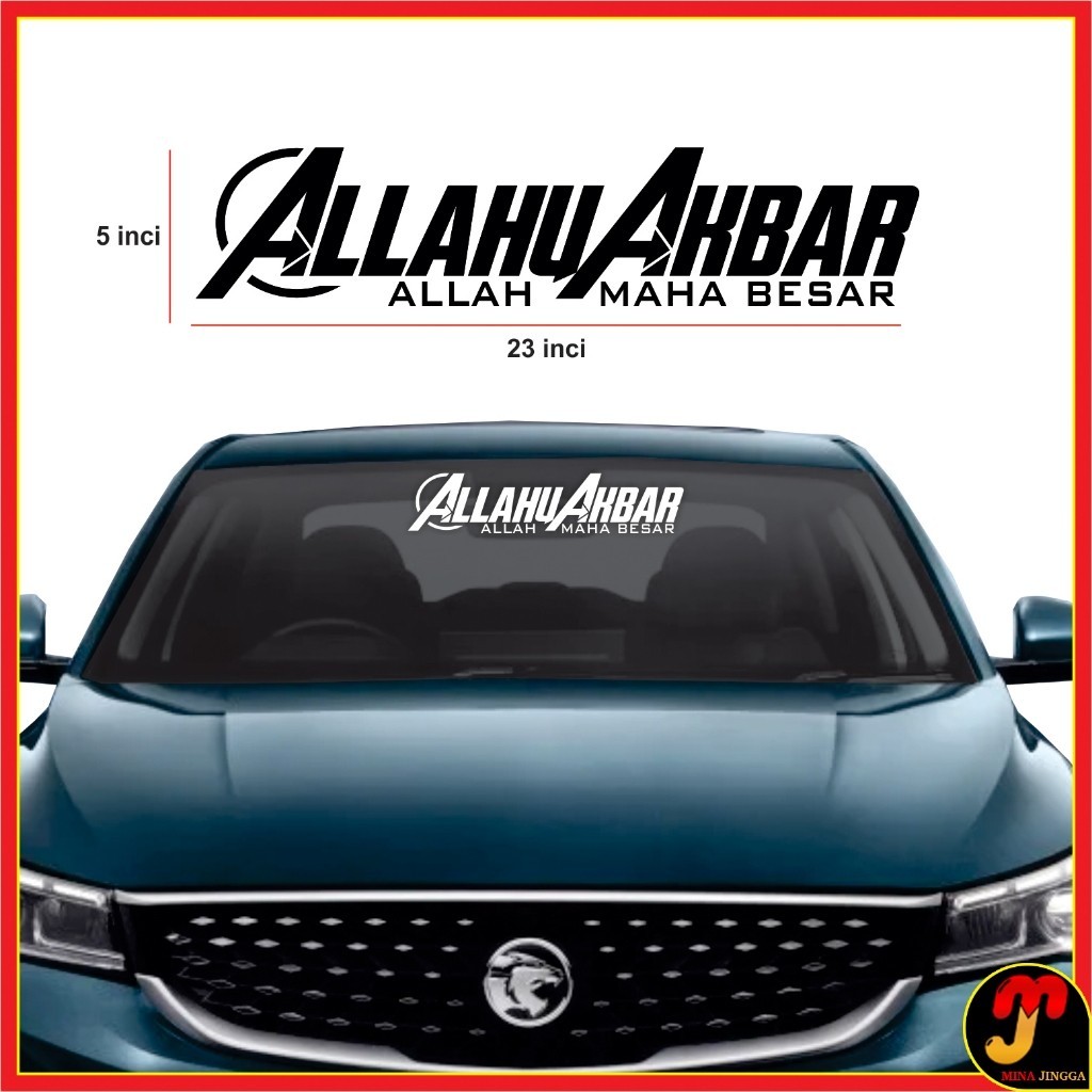 Sticker Kereta ALLAHHUAKBAAR RUMI Jom Selawat Sticker Jawi Kereta ...