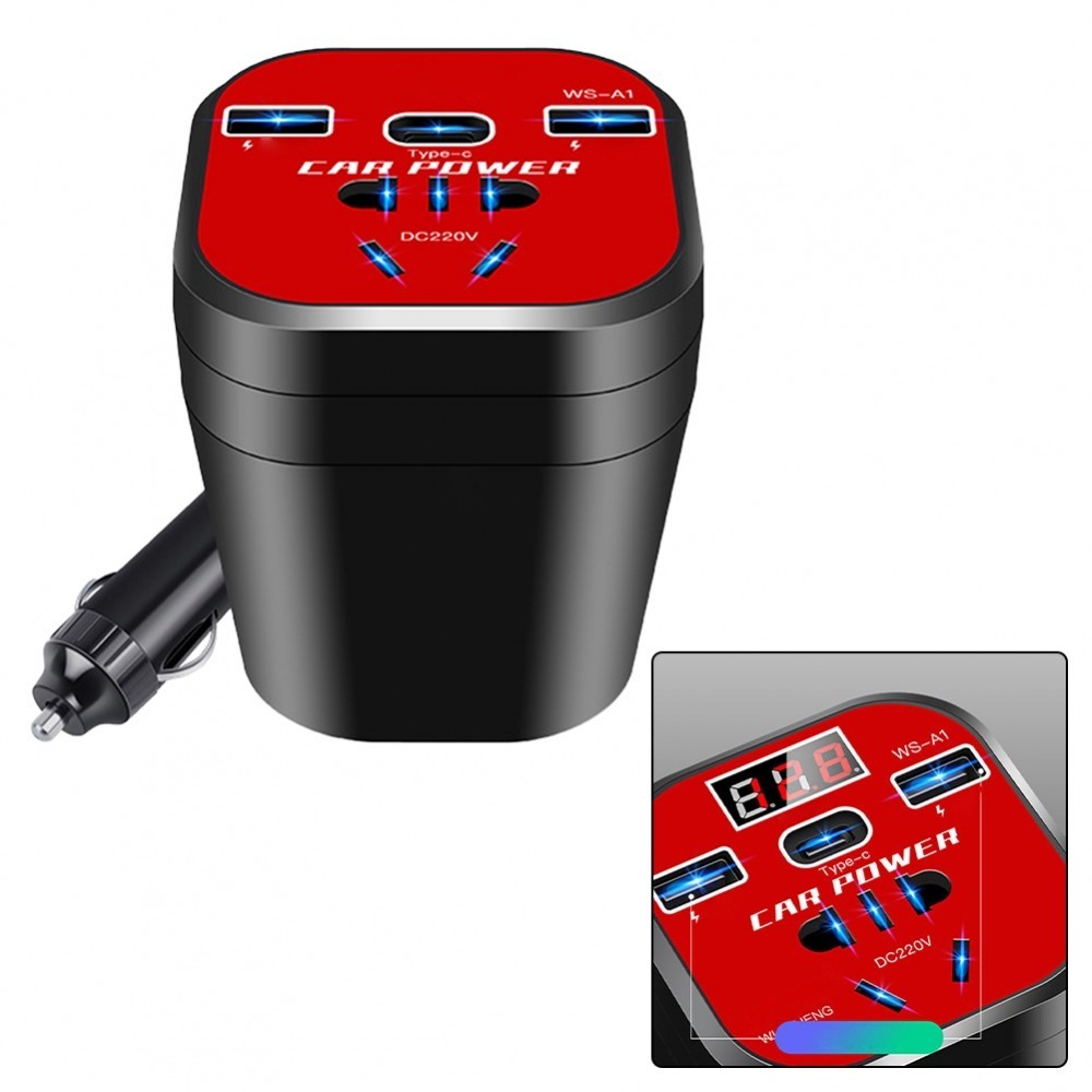 Car Power Inverter 150W Auto Part Converter Universal 3 USB Ports ...