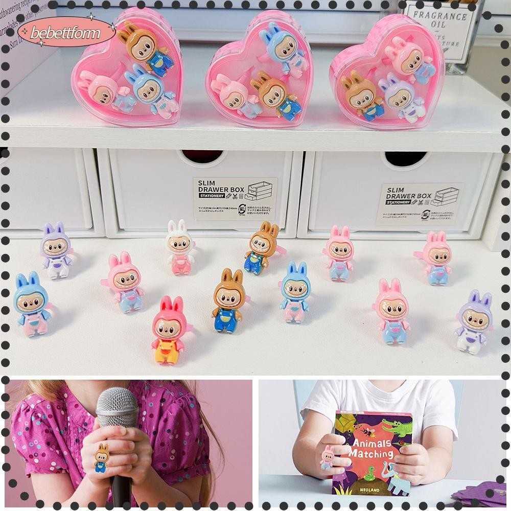 LIKE 3pc Labubu Ring, Cartoon Bubble Mart Labubu Plain Ring, Girl ...