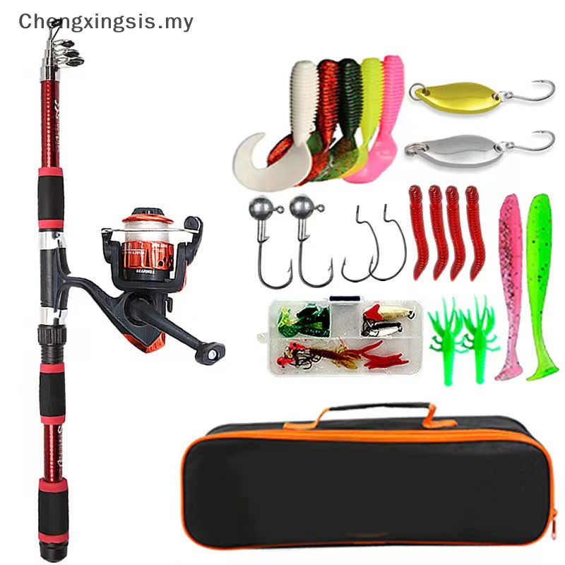 [Chengxingsis] Fishing Gear Set, Portable Fishing Rod Accessories ...