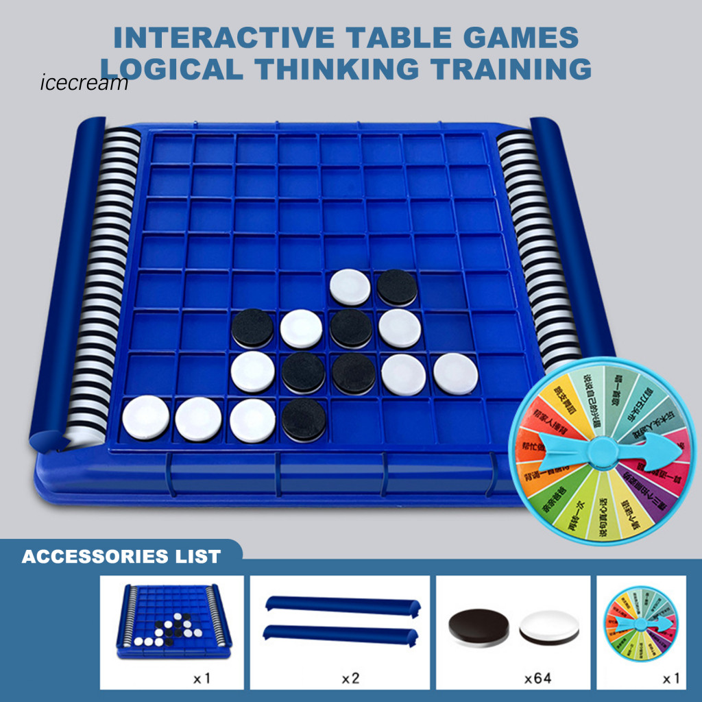Chess Game Board Educational Board Game Family Reversi Board Game for ...