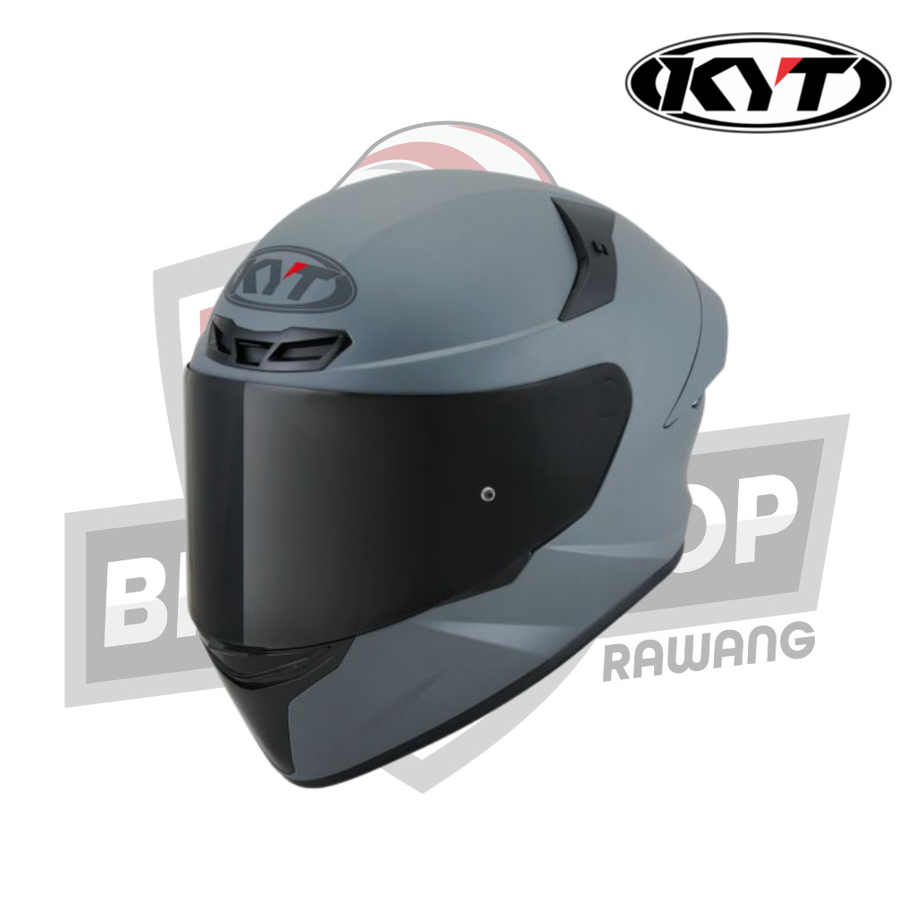 KYT TT-Course Matte Grey Plain Fullface | Shopee Malaysia