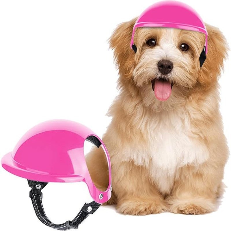 Online Celebrity Dog Helmet Small Dog Bicycle Motorcycle Helmet Pet Hat ...