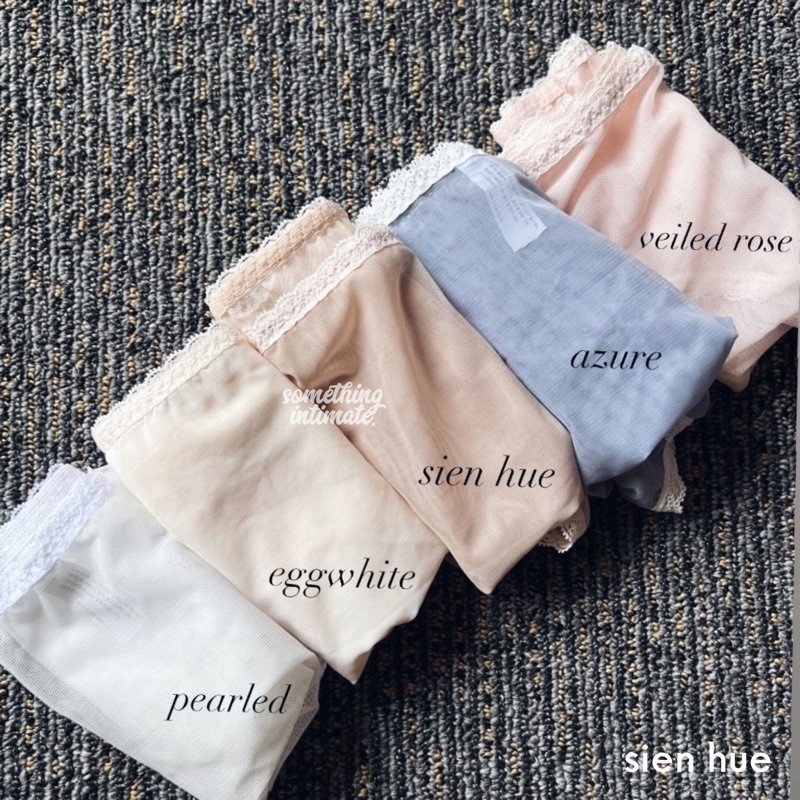 Argyle Mesh Panty Briefs with French Lace Beavers / Tulle Brazillian ...