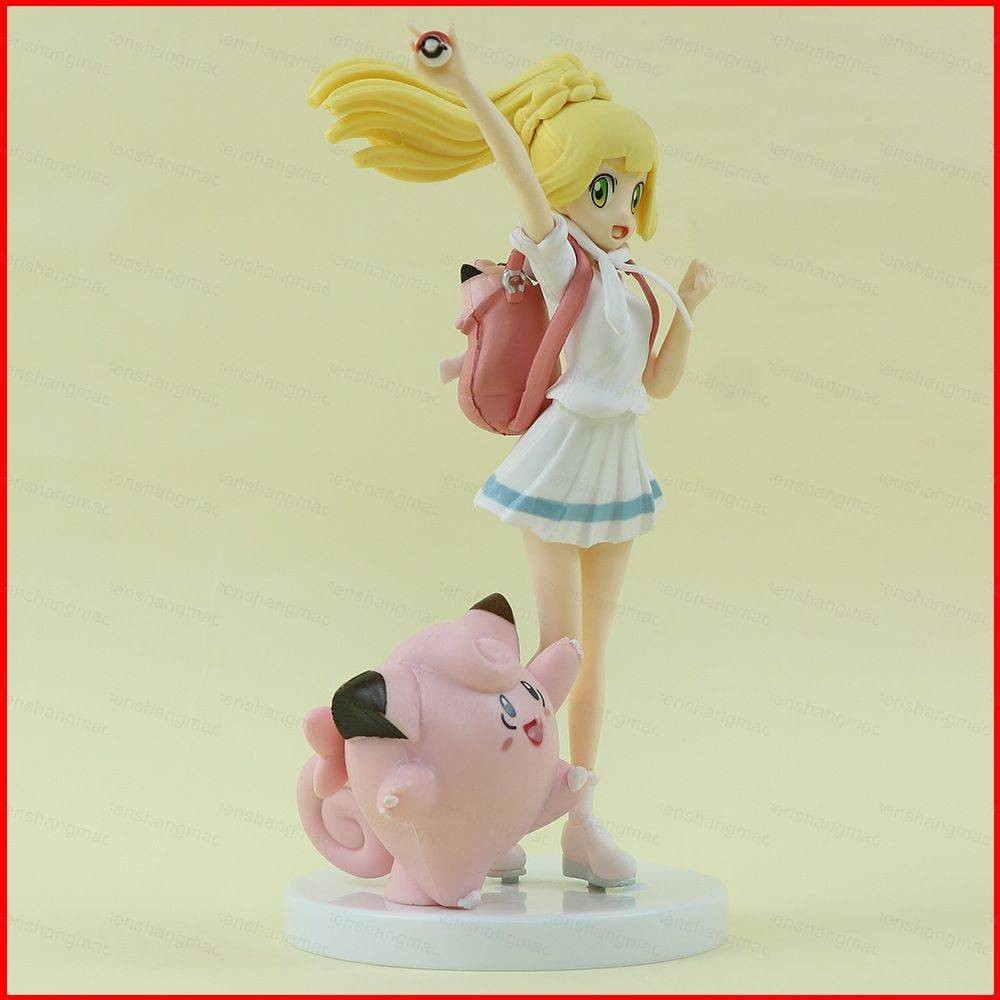 Flip Pikachu Action Figure Beautiful Lillie Come on Pokemon Mr/Ms Moon ...