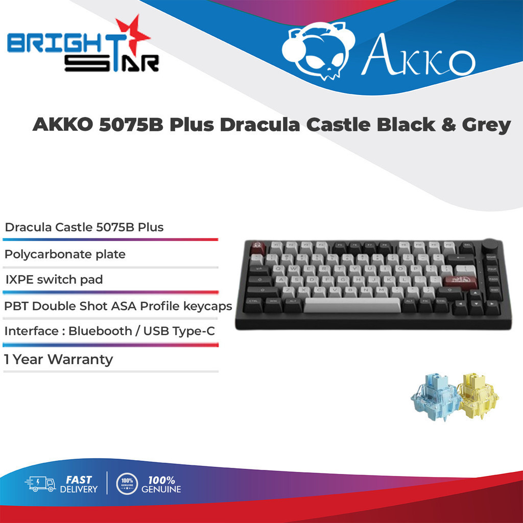 AKKO 5075B PLUS Dracula Castle Keyboard | Shopee Malaysia
