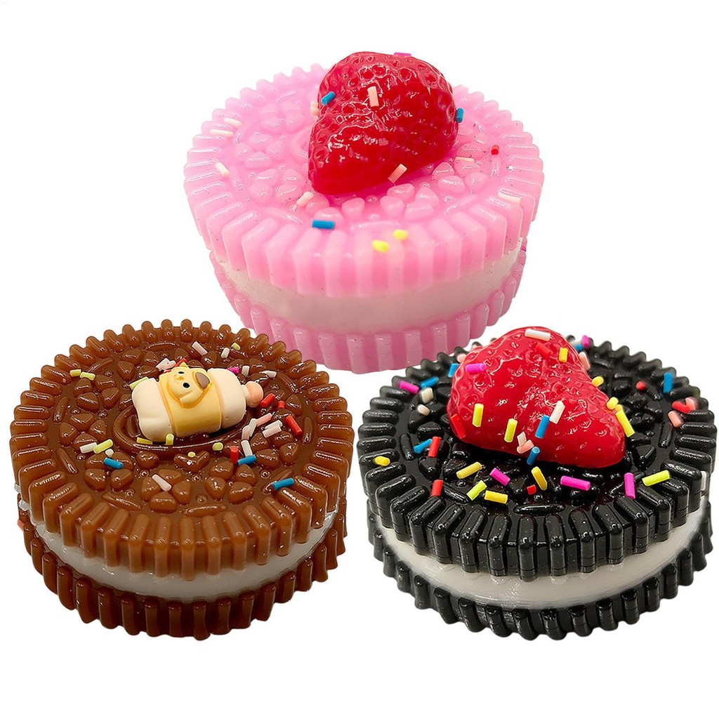 Biscuit Squeeze Toy Soft Oreo Cookie Squishy Toy Stress Relief Sensory ...