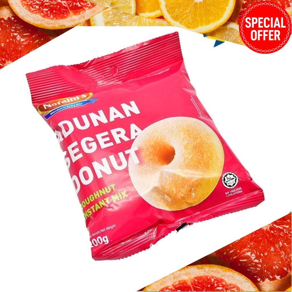(HALAL) Tepung Donut Segera, Tepung Donat Segera Noraini's Doughnut ...