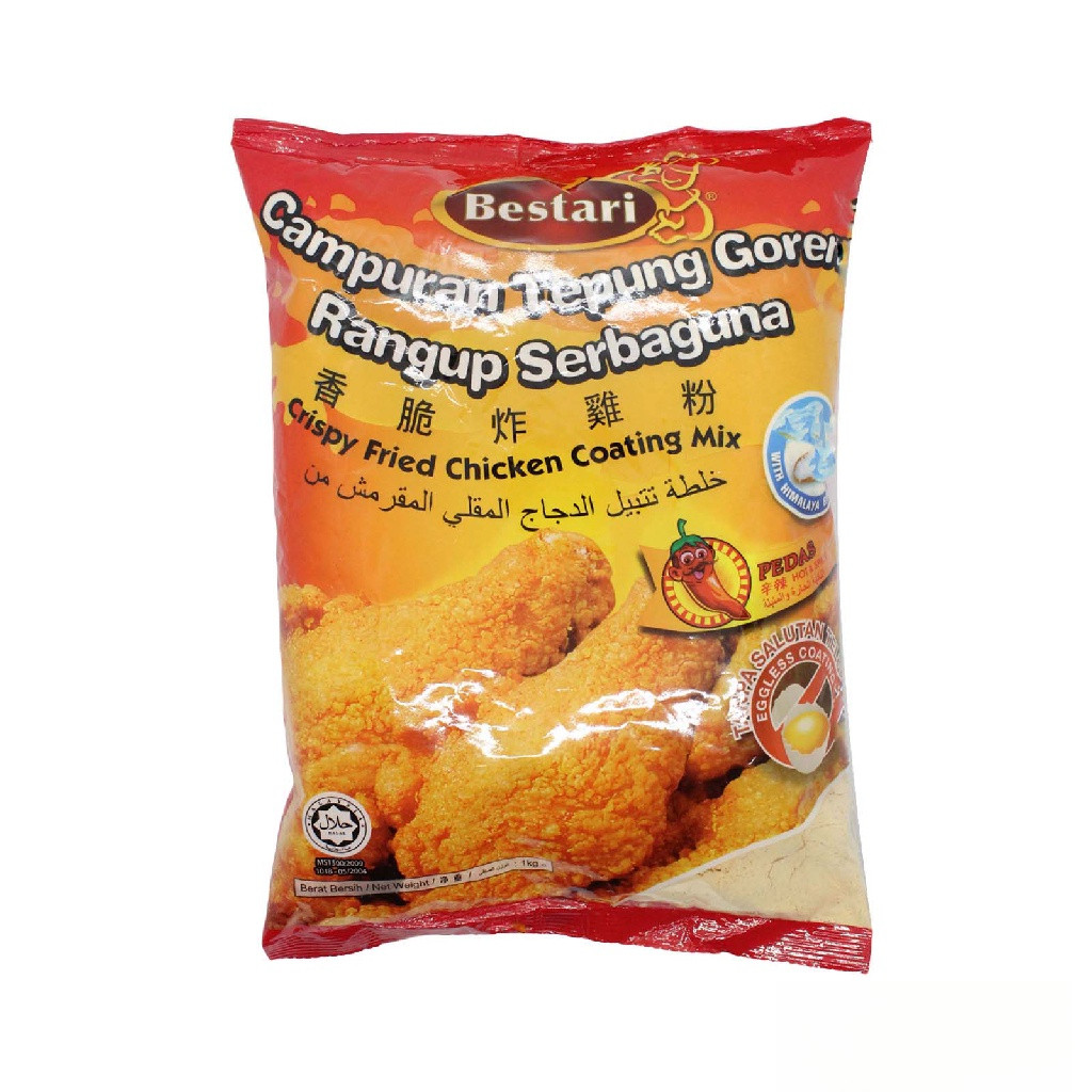 Bestari Crispy Fried Chicken Coating Mix (1kg) | Shopee Malaysia