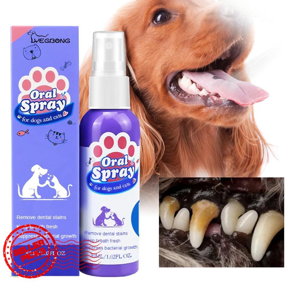 Pet Oral Spray Teeth Cleaning Cat And Dog Teeth Cleaning Stains Fresh ...