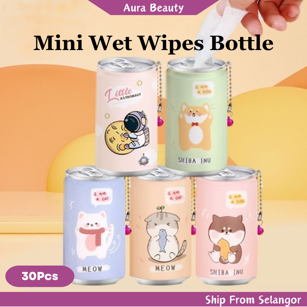 Mini Wet Wipes Bottle Wet Tissue Can Tin Packaging Small Wet Wipes Tisu ...