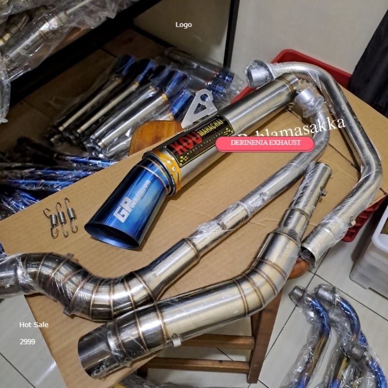 1set kou Conical OPEN exhaust pipe xrm 100 110 125 wave fury rs125 ...