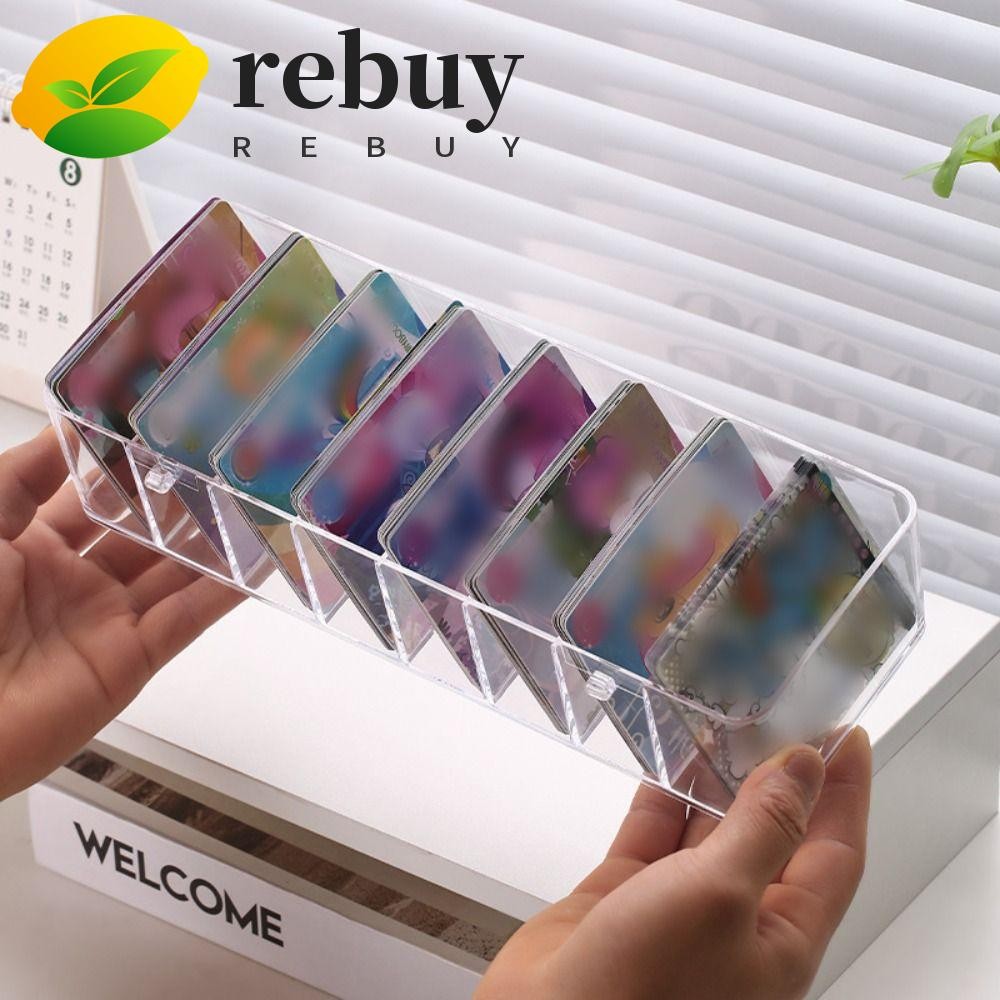 REBUY Trading Card Deck Cases, Sturdy Dividers Card Storage Box ...
