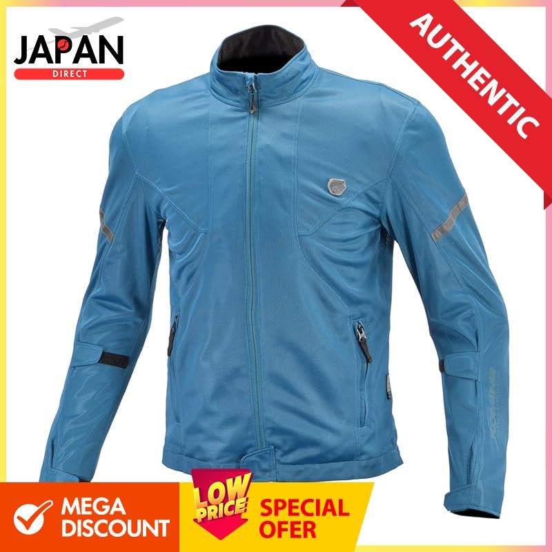 [KOMINE] Motorcycle JK-1623 Protect Full Mesh Jacket Neo 07-1623 Men's Mallard Blue XL | Shopee ...